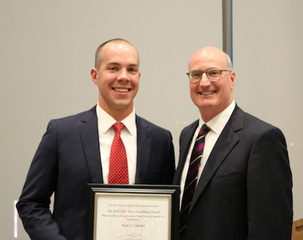 Suneeth John, 17 Receives Exemplar Award - MIT Center for Real Estate