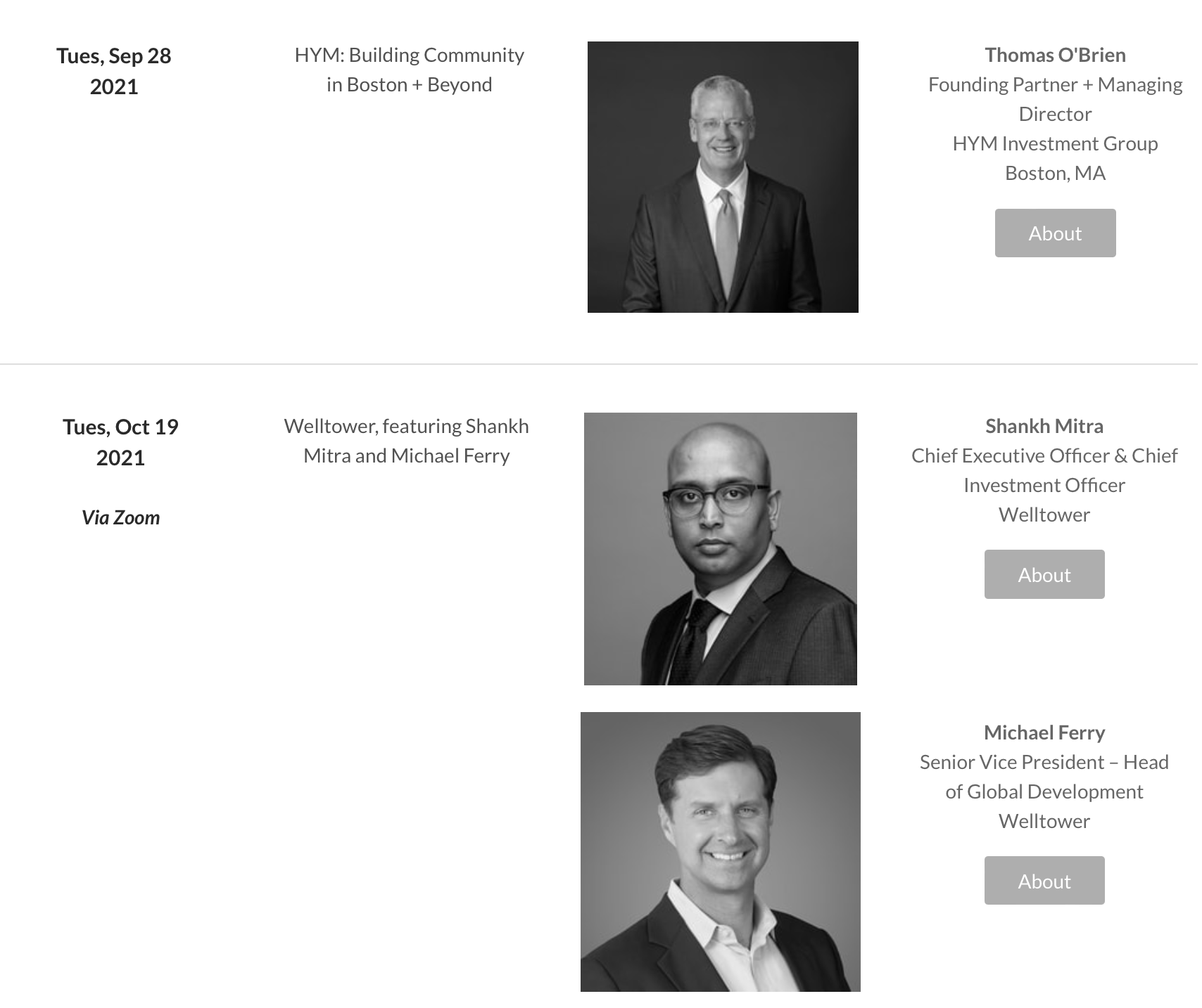 Thought Leader Lecture Series - MIT Center for Real Estate